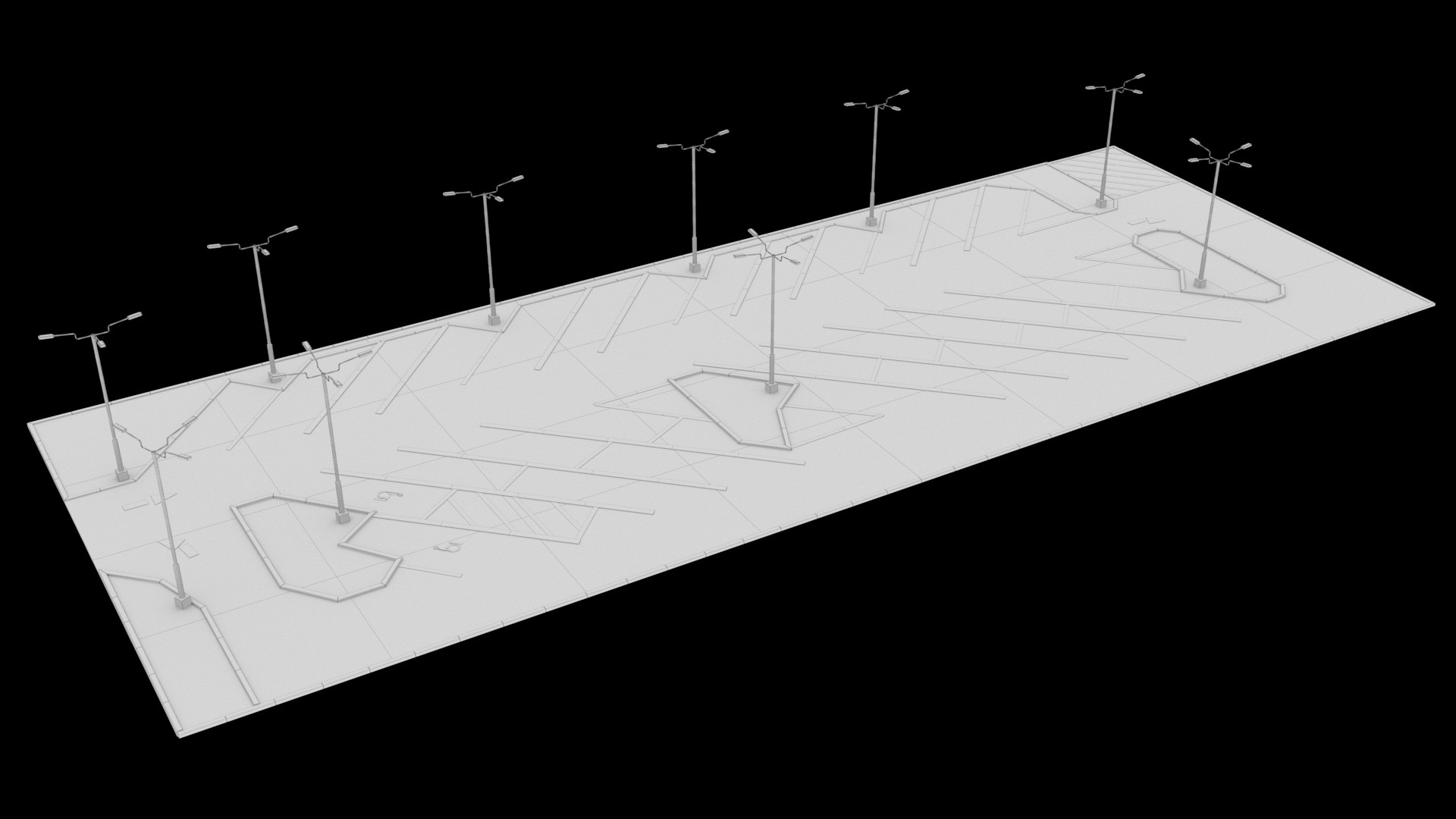 Parking Area 3D Model - TurboSquid 1847720