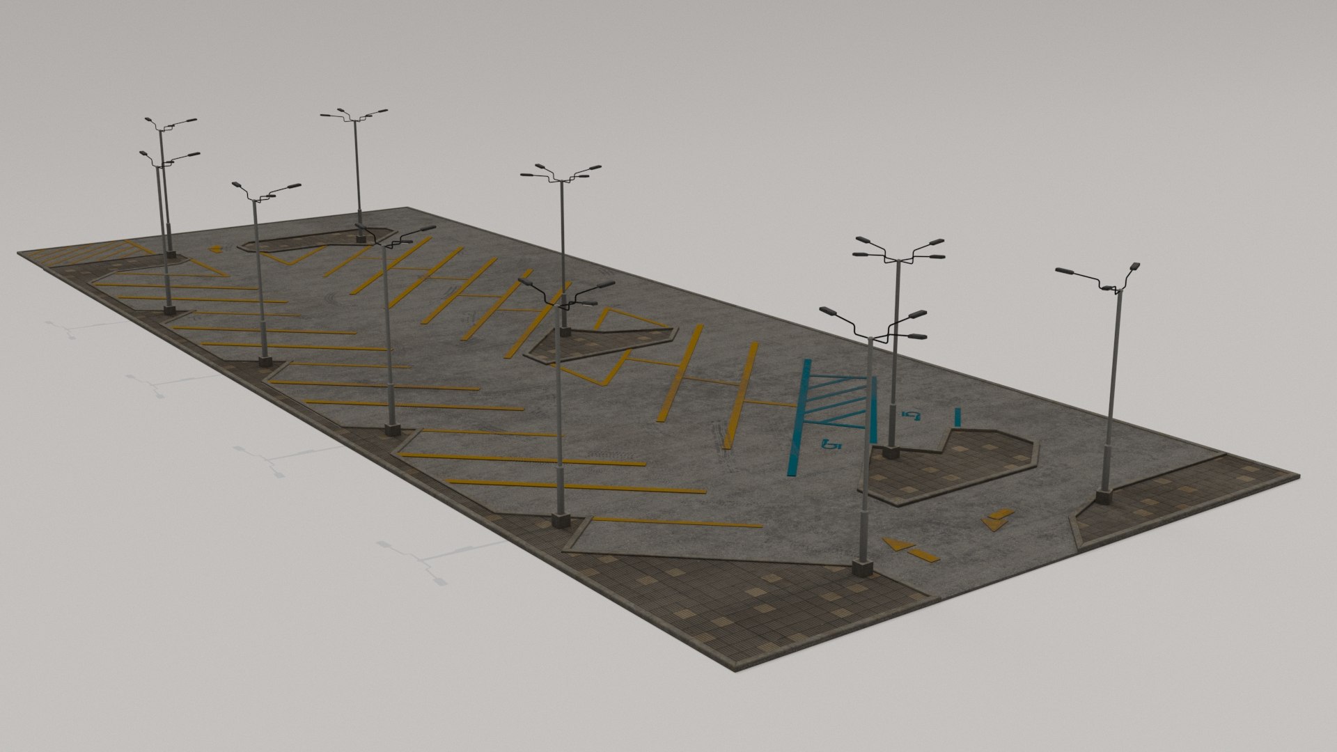 Parking Area 3D Model - TurboSquid 1847720