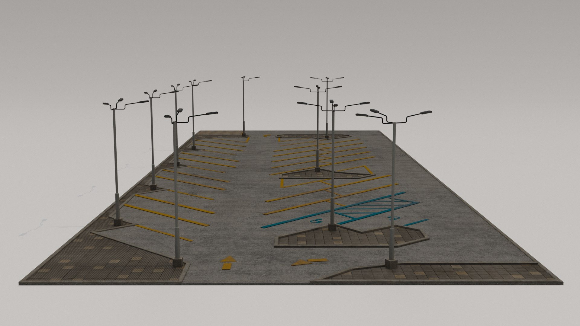 Parking Area 3D Model - TurboSquid 1847720