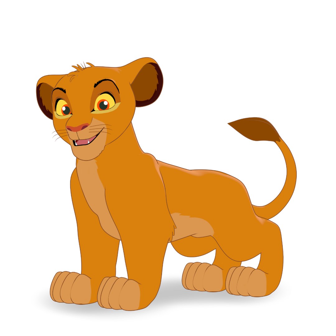 Simba Cub 3d Turbosquid 2102183