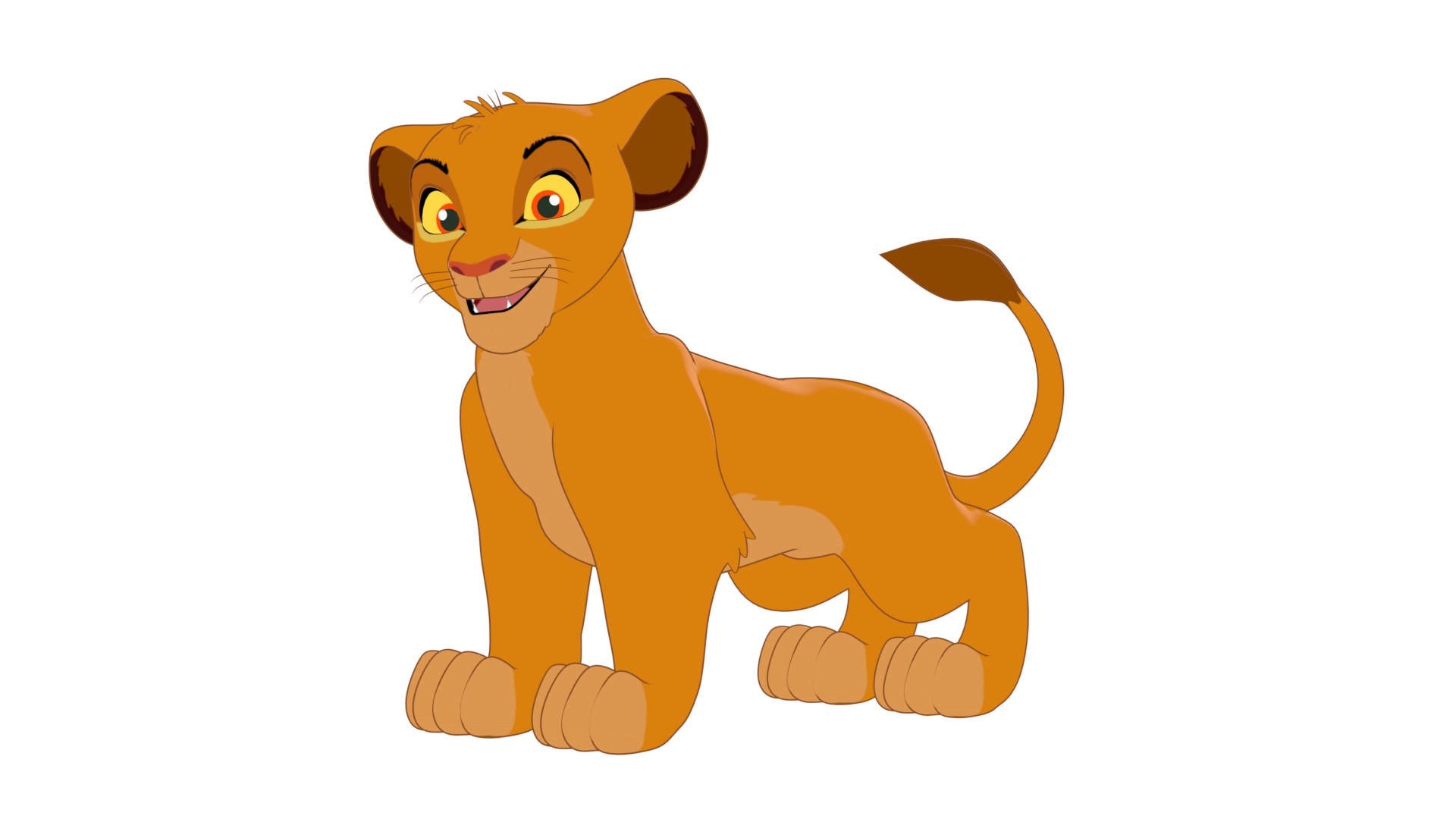 Simba Cub 3D - TurboSquid 2102183