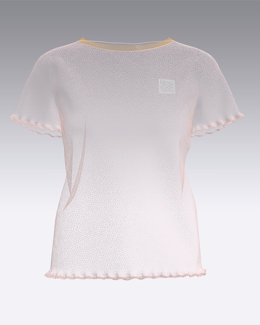 3D Model Ladies Rib Tops - TurboSquid 2021679