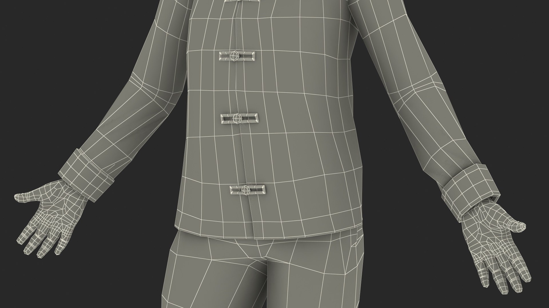 Chinese Boy Traditional Tang Jacket 3D model - TurboSquid 1980623