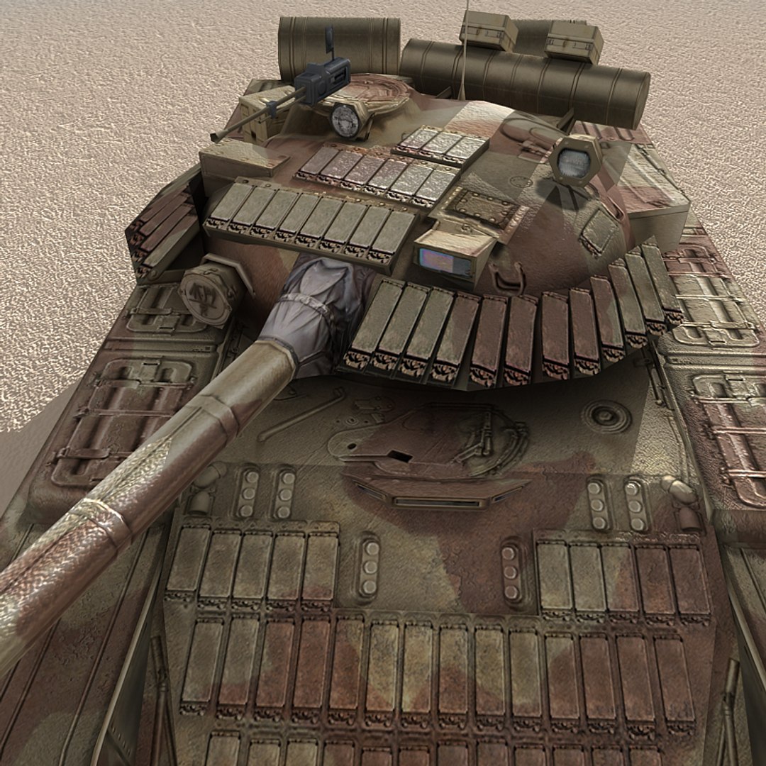 t80 tank iraq 3d model