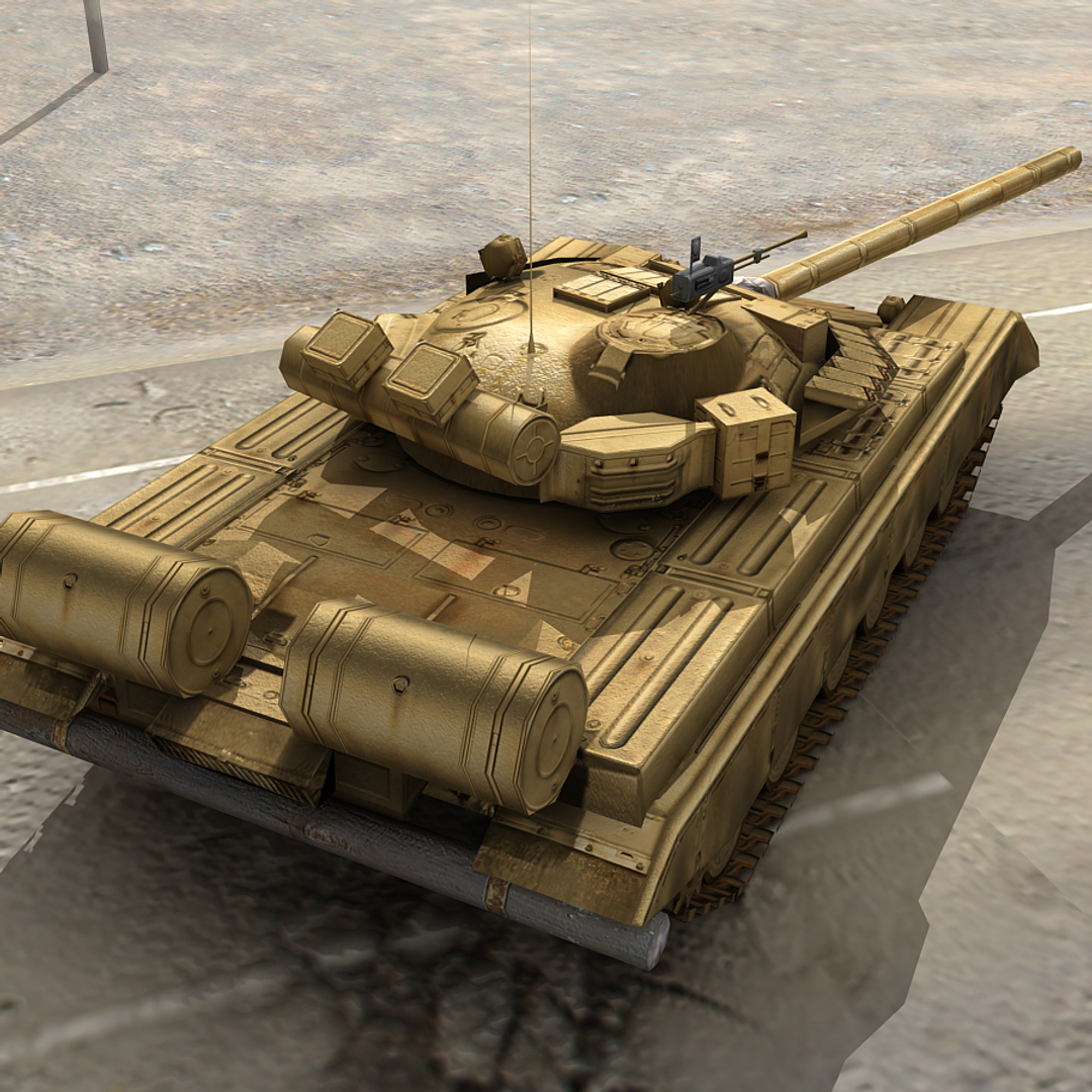 t80 tank iraq 3d model