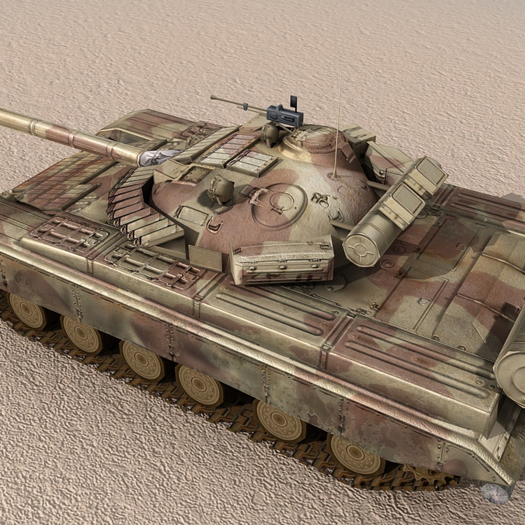 t80 tank iraq 3d model