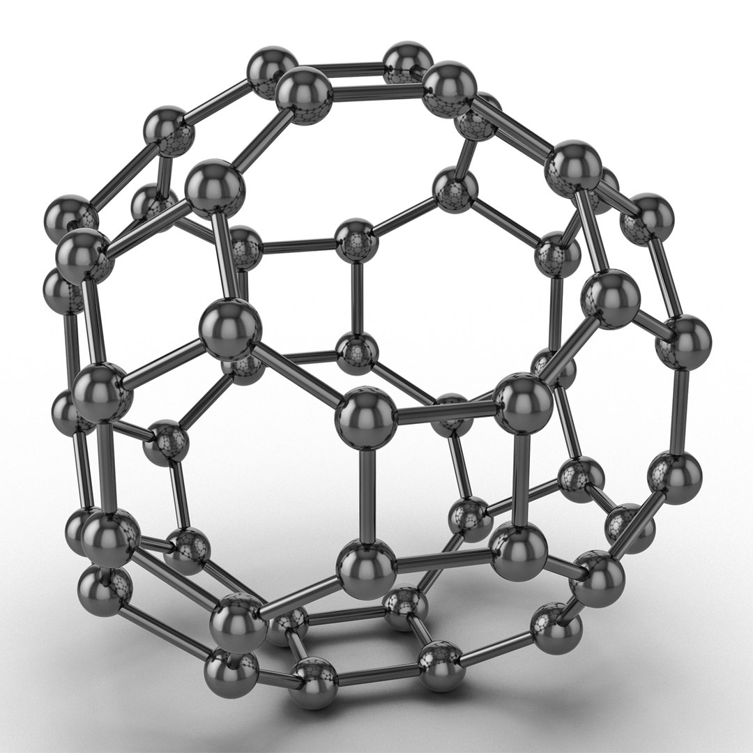 3d Buckyball Realistic Model