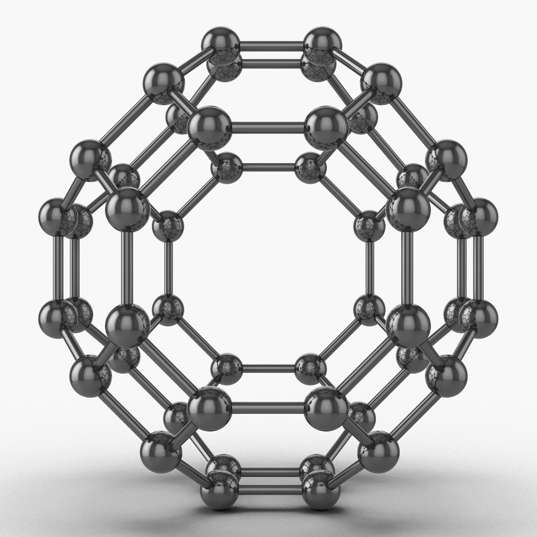 3d Buckyball Realistic Model