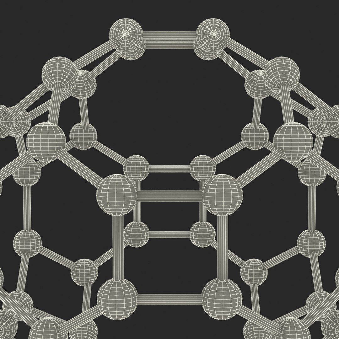 3d Buckyball Realistic Model