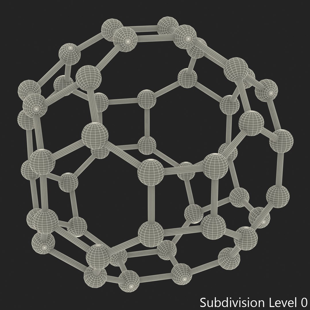 3d Buckyball Realistic Model
