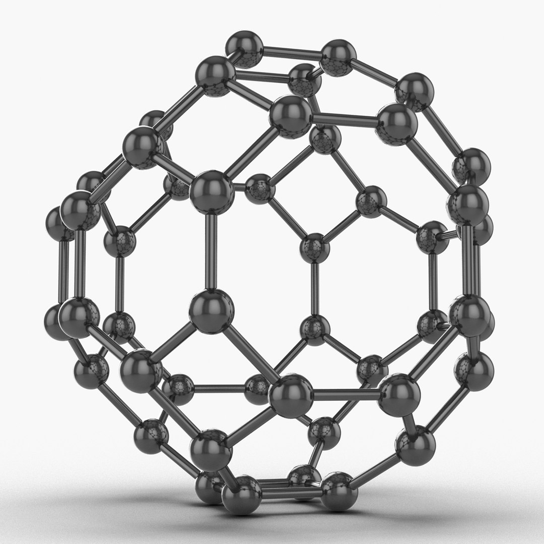 3d Buckyball Realistic Model