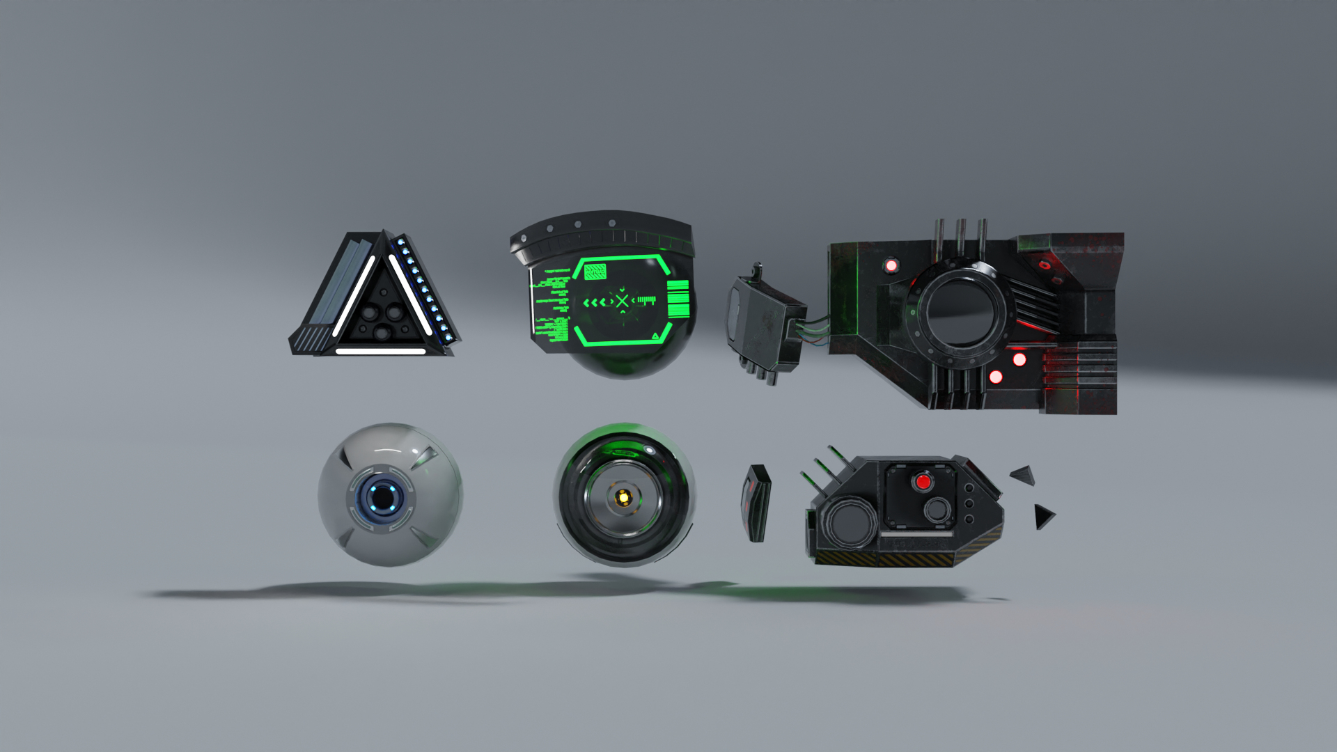 Cybernetic Eyes Pack 3D Model - TurboSquid 2184886