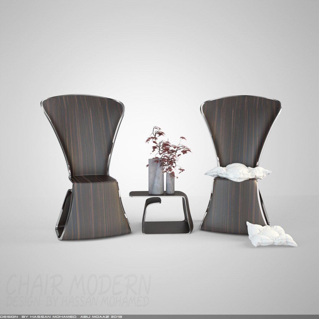 3d modern chair