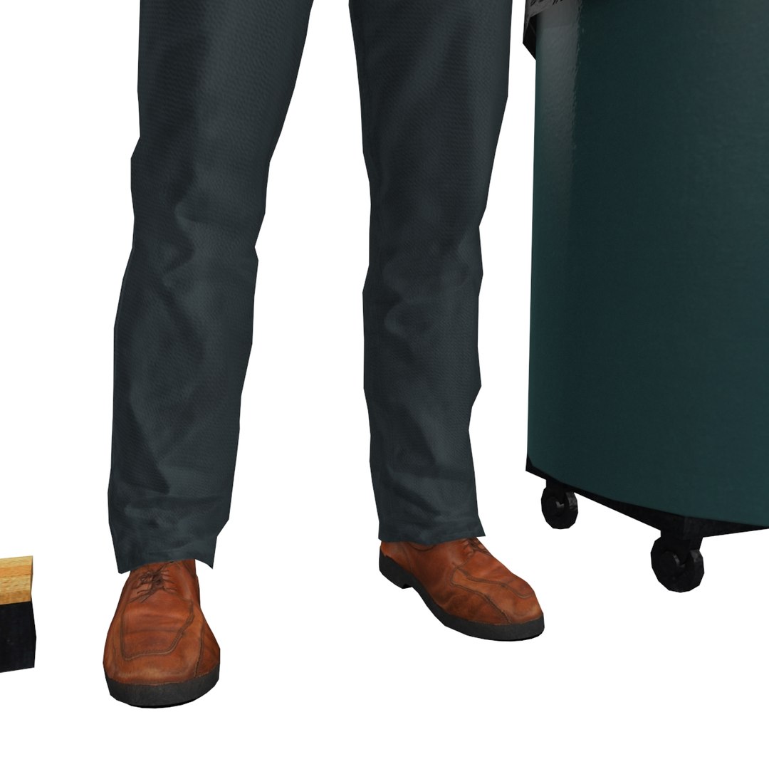 Janitor Man 3d Model