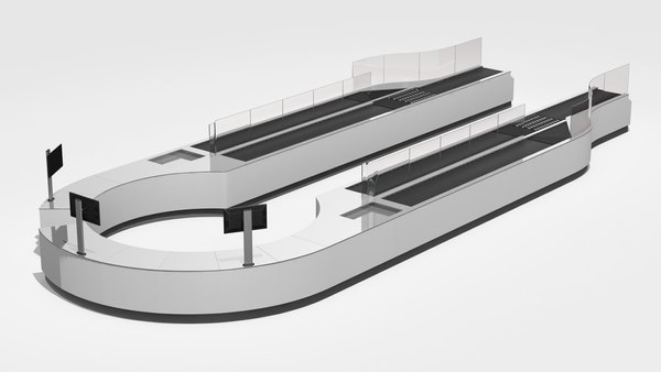 3D airport security lanes - TurboSquid 1694055