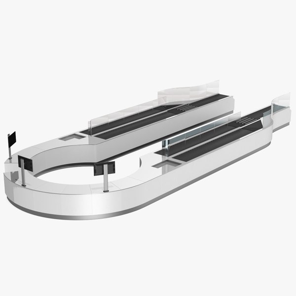 3D airport security lanes - TurboSquid 1694055