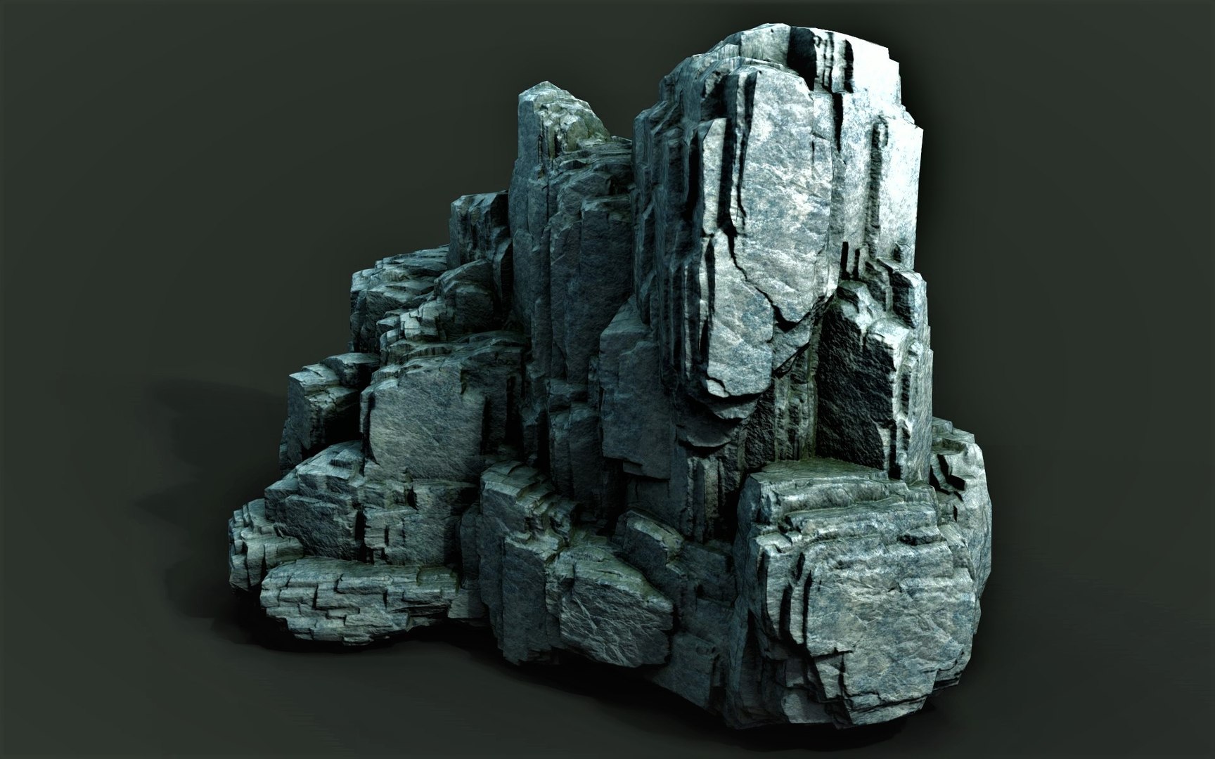 3D Cliff Model - TurboSquid 1950281