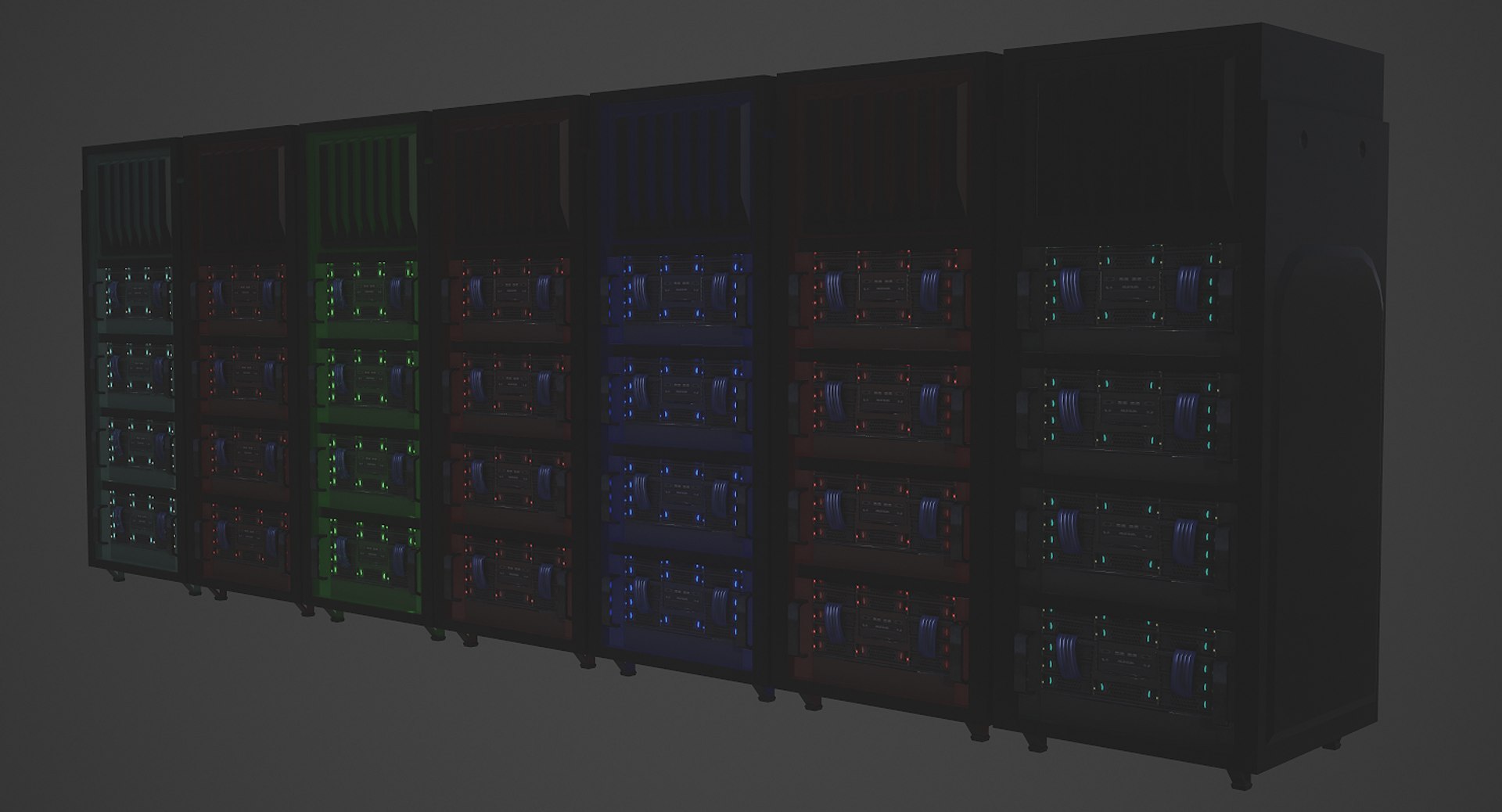 Server Rack 3ds