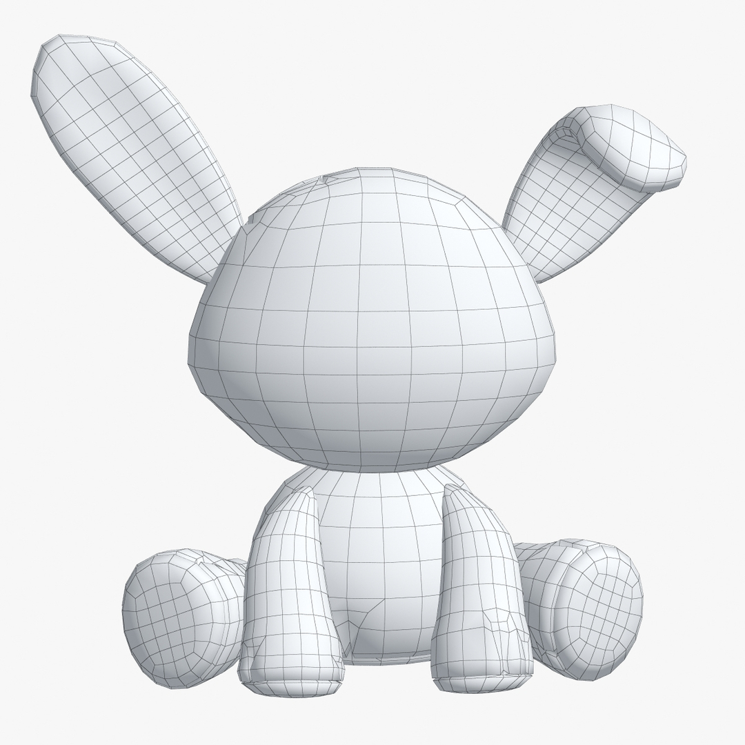 3ds Rabbit Toy Animal