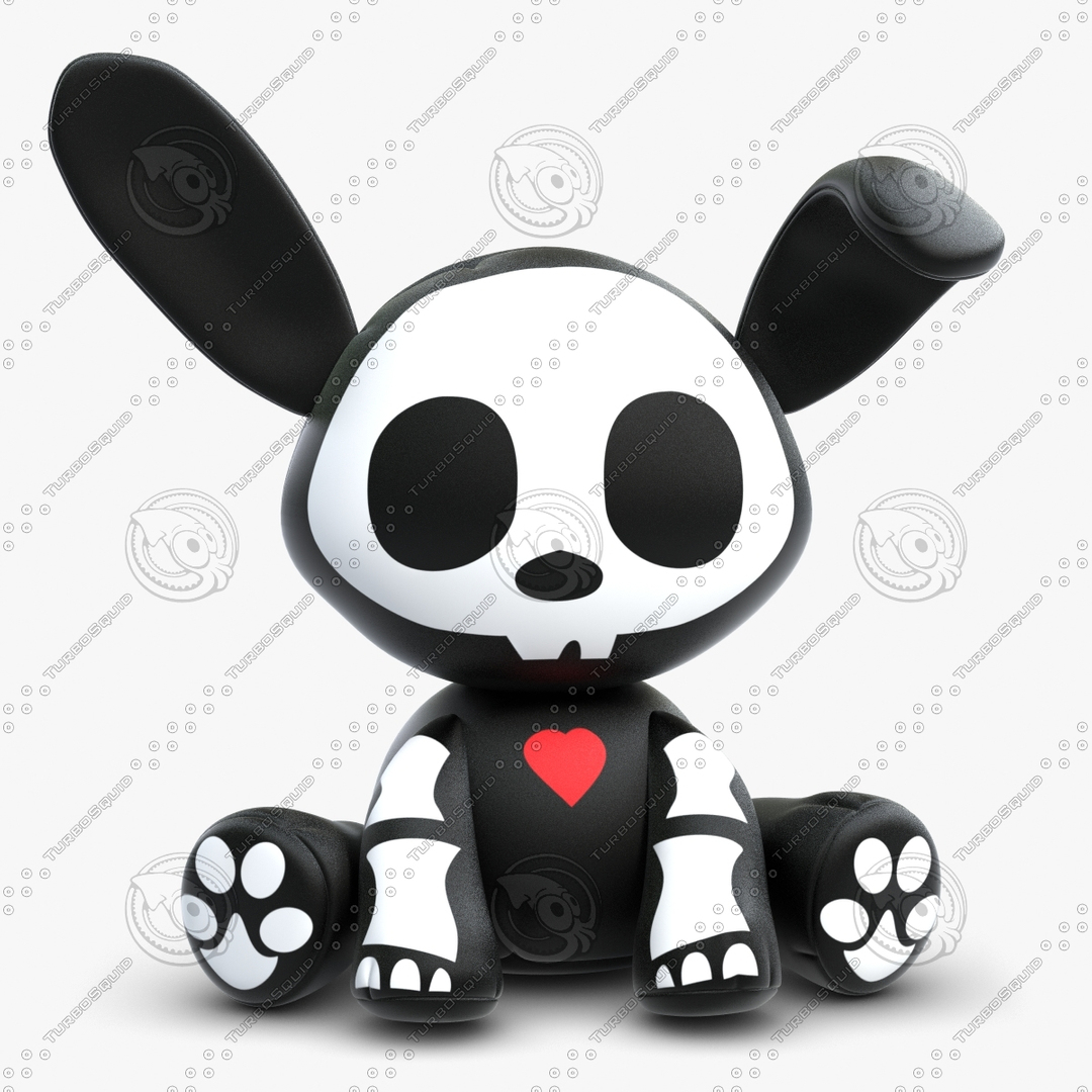 3ds Rabbit Toy Animal