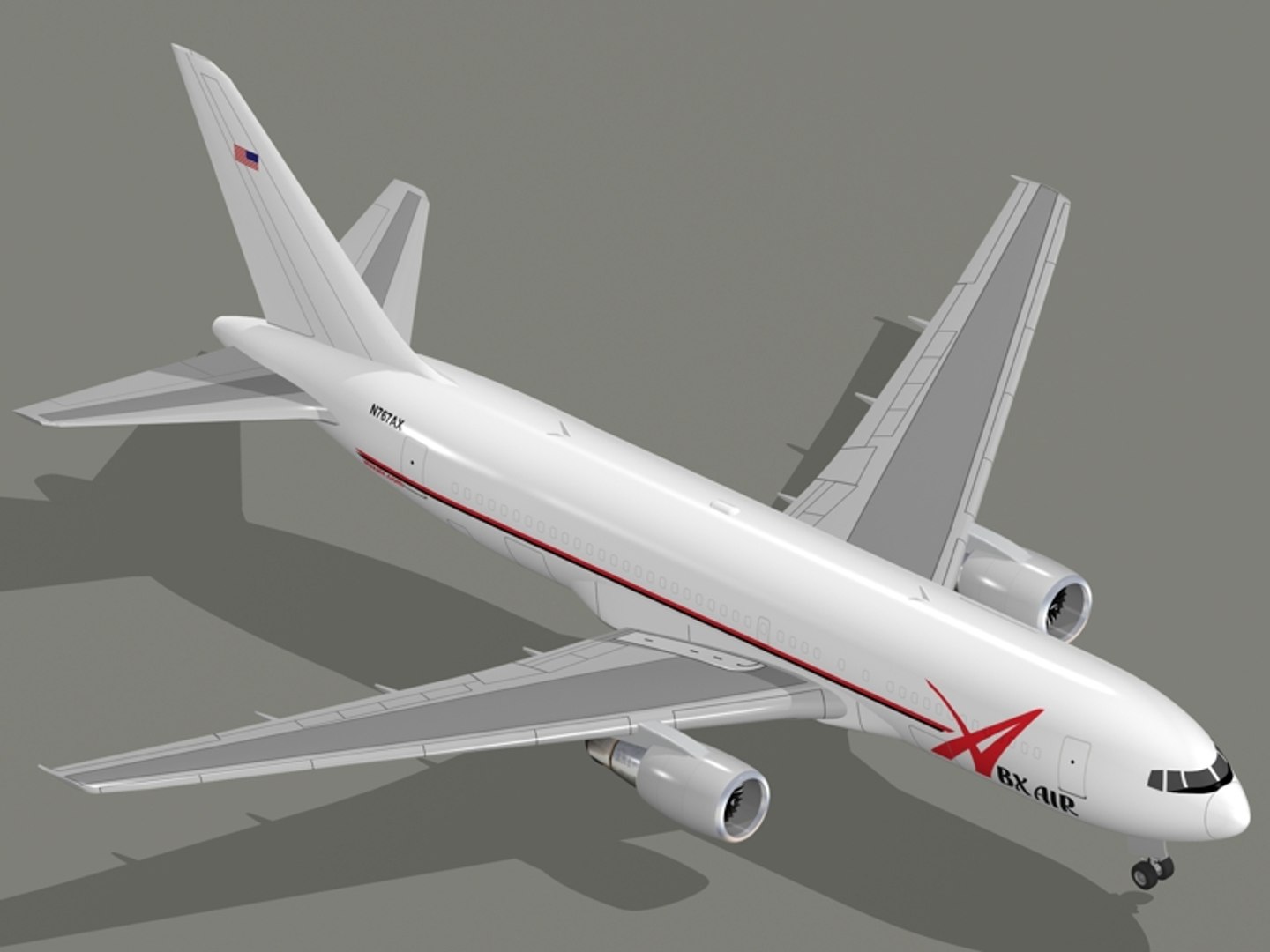 Freighter Aircraft Boeing 767-200f 3D Model - TurboSquid 1239316