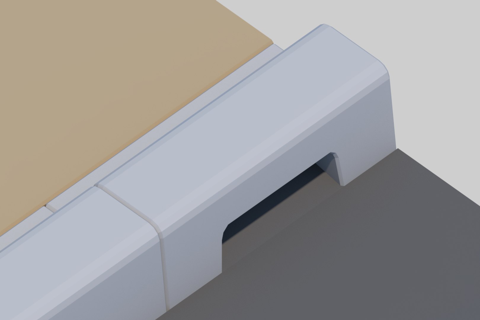 3D model Curb double-sided sidewalk block - TurboSquid 2114025