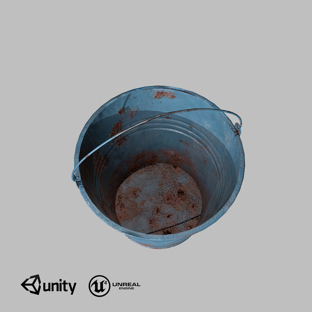 3D bucket low-poly - TurboSquid 1288741