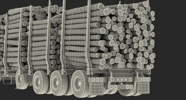 3D logging trailer small - TurboSquid 1418835