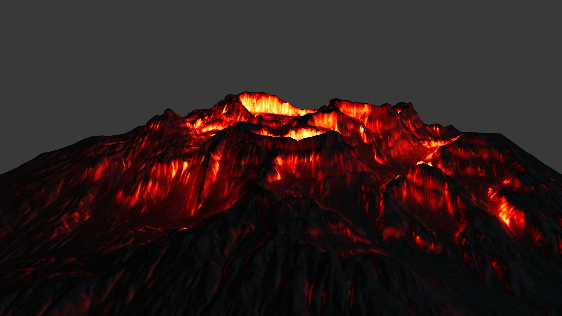 3D Volcano - TurboSquid 1313361
