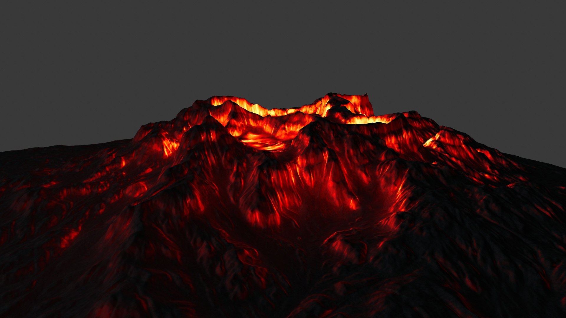 3D Volcano - TurboSquid 1313361