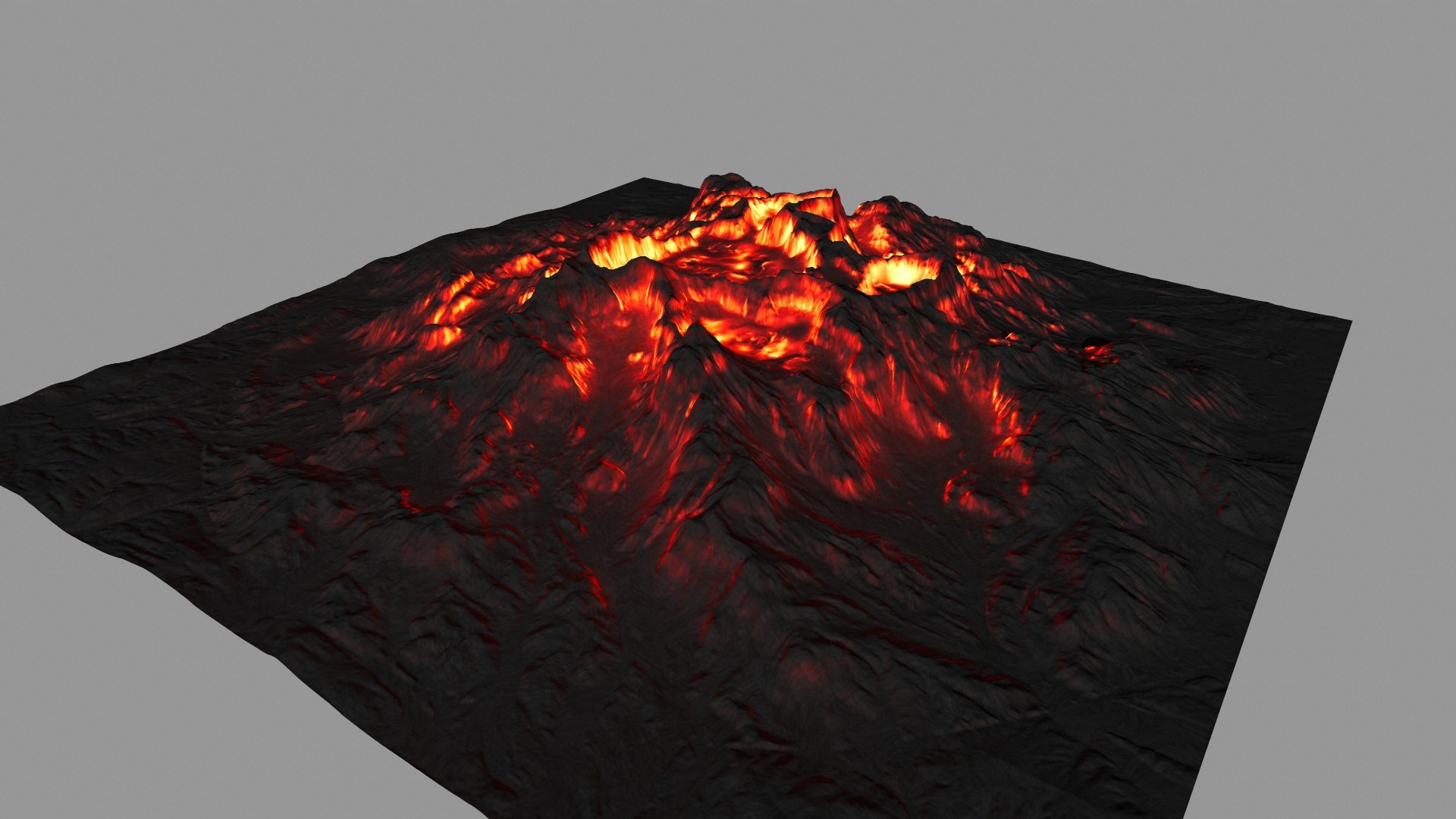 3D Volcano - TurboSquid 1313361