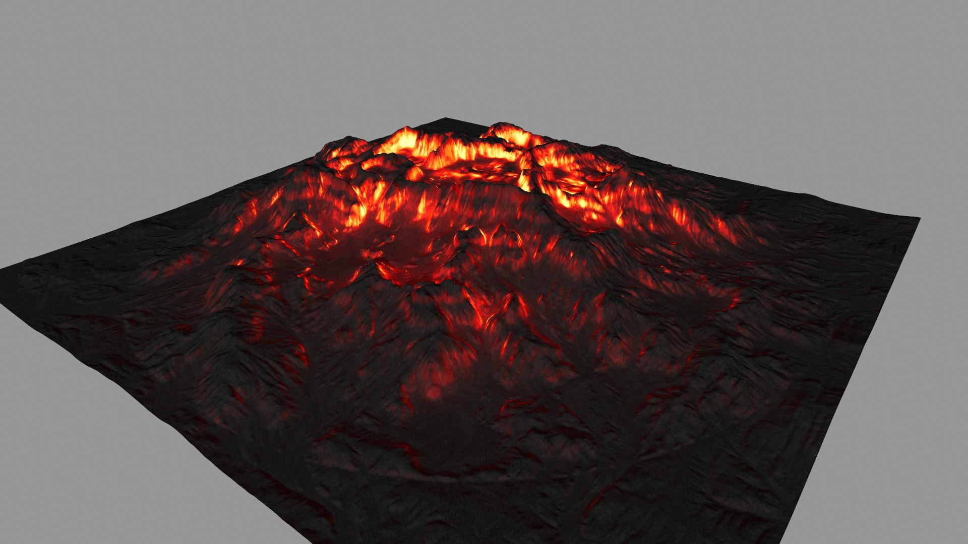 3D Volcano - TurboSquid 1313361