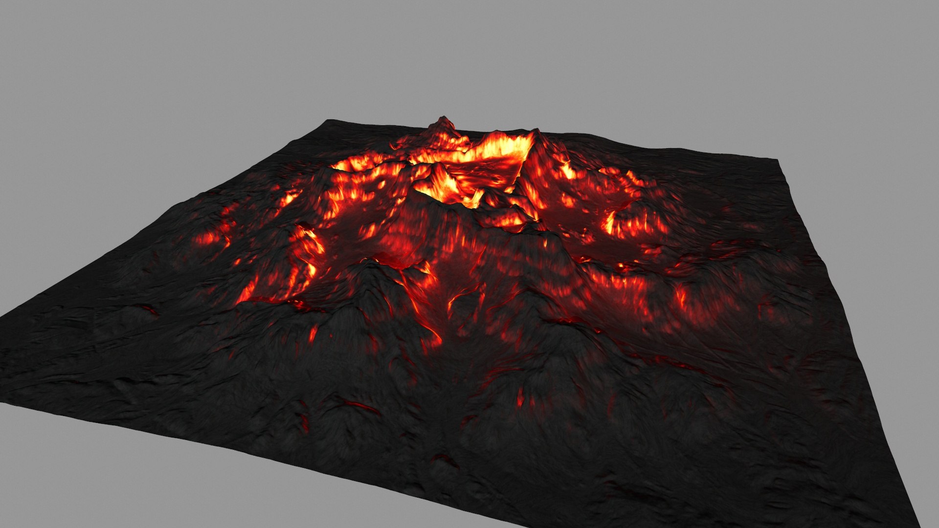 3D Volcano - TurboSquid 1313361