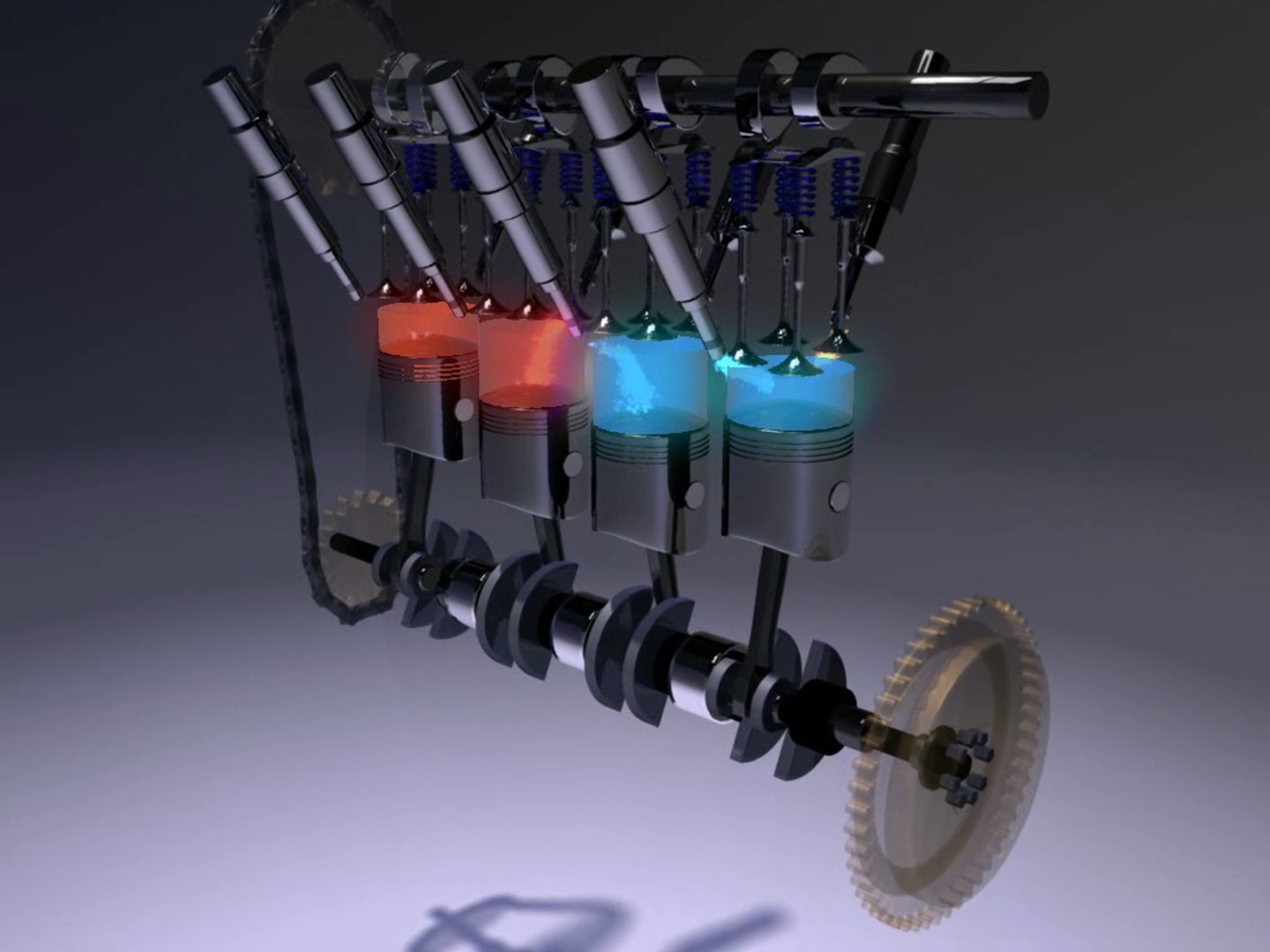 3D Engine Cylinder Combustion Model - TurboSquid 1393011