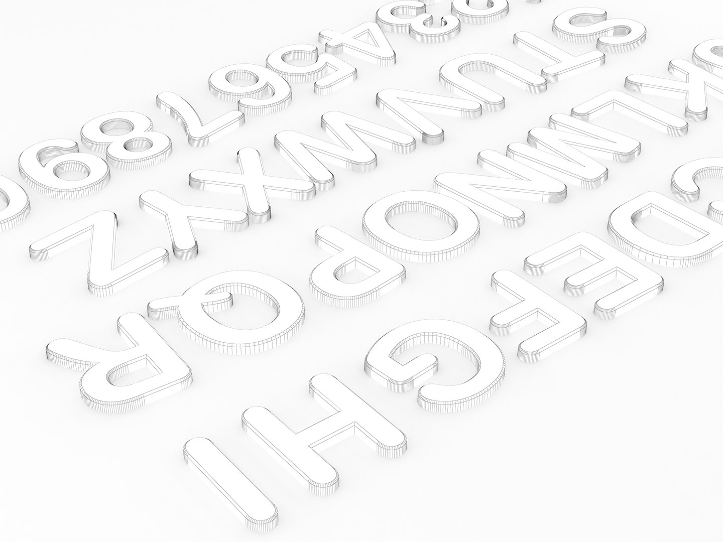 3D Alphabet Magnets - TurboSquid 1529668