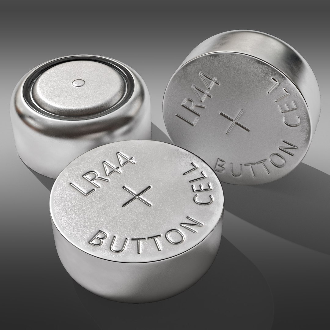 Button Cell Battery Lr44 3d Model