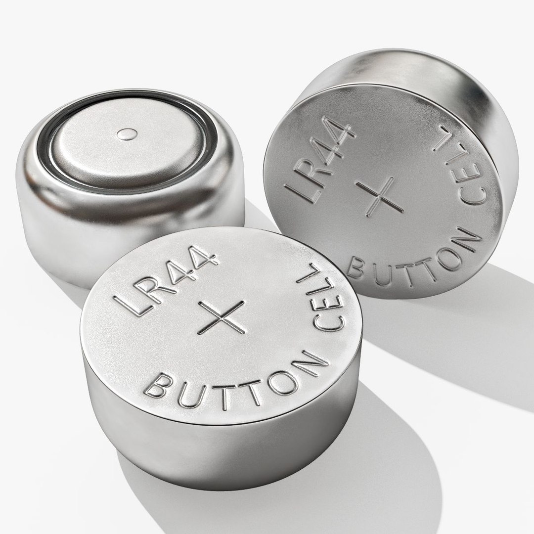 Button Cell Battery Lr44 3d Model