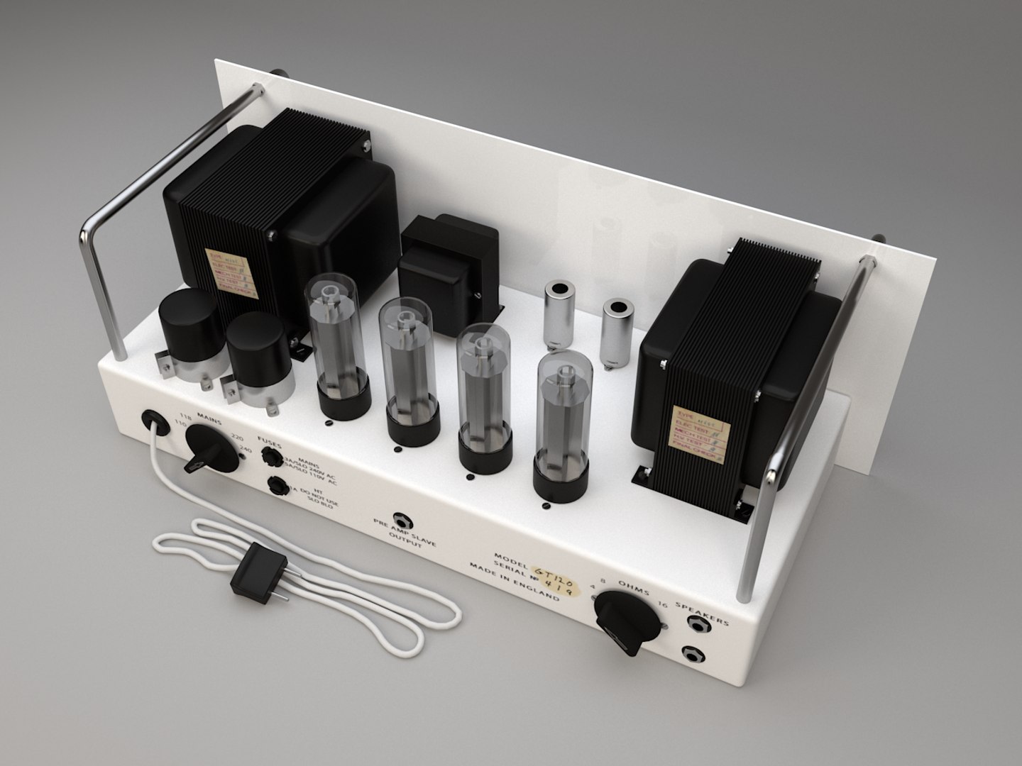 Guitar Amplifier Matamp Gt120 3D Model - TurboSquid 1367610