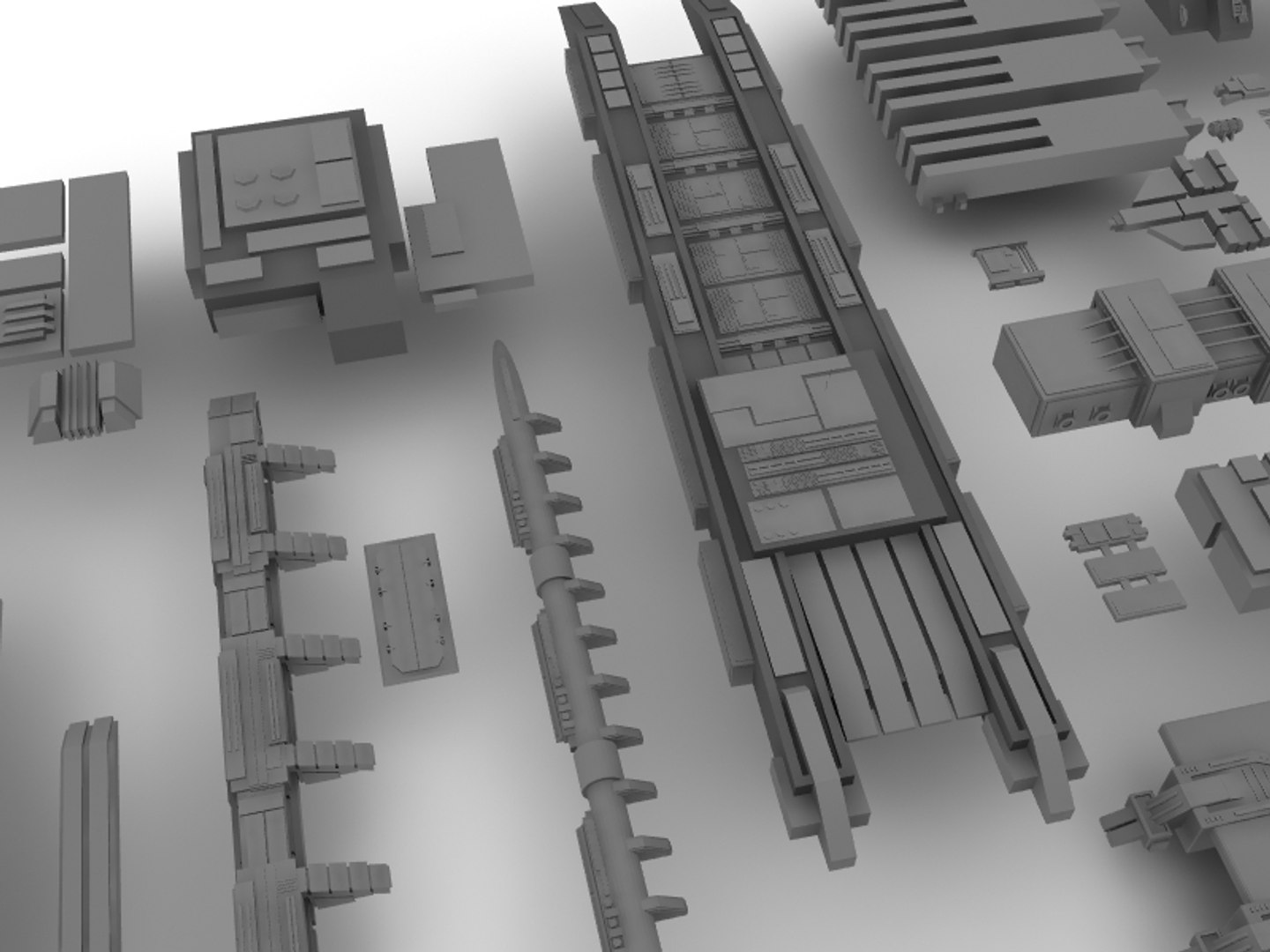 3d Greebled Structures