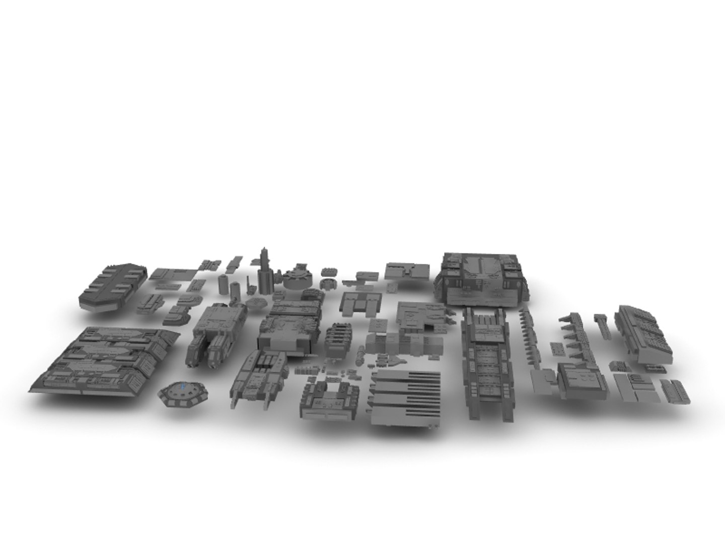 3d Greebled Structures