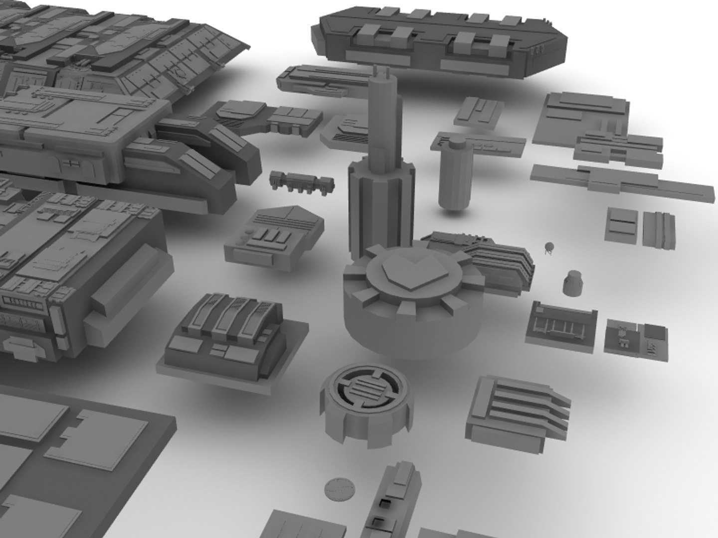 3d Greebled Structures