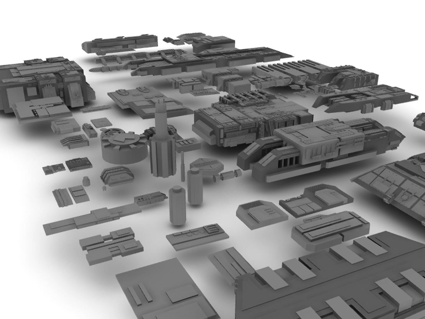 3d Greebled Structures