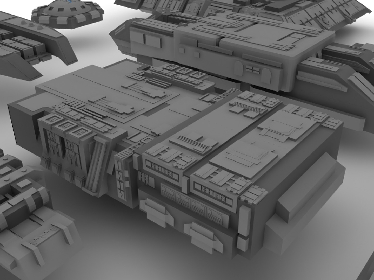 3d Greebled Structures