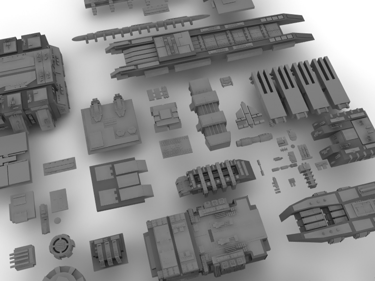 3d Greebled Structures