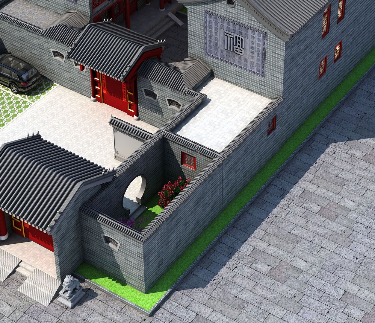 3D Siheyuan model - TurboSquid 2066269