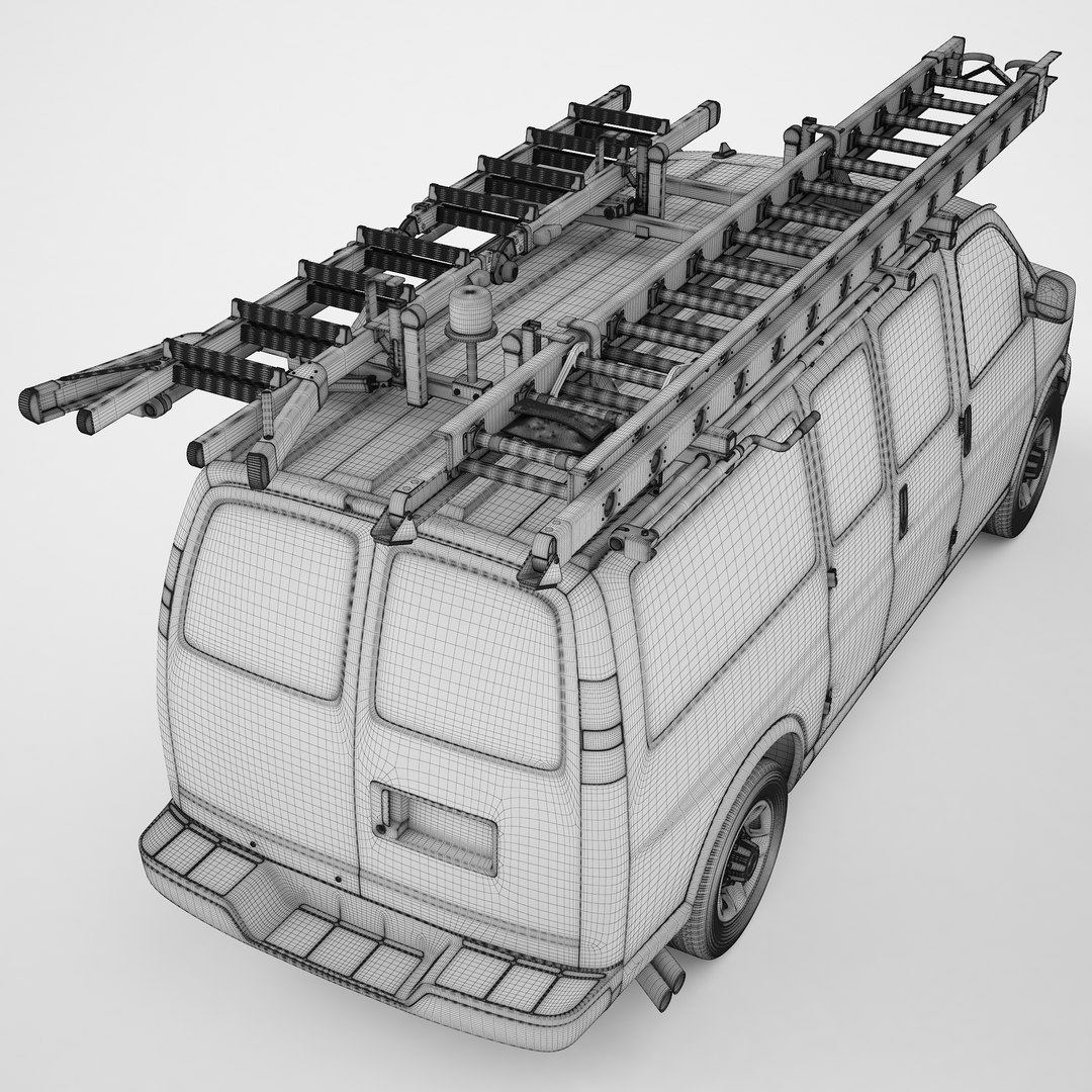 Generic Service Van 02 Model - TurboSquid 2118070