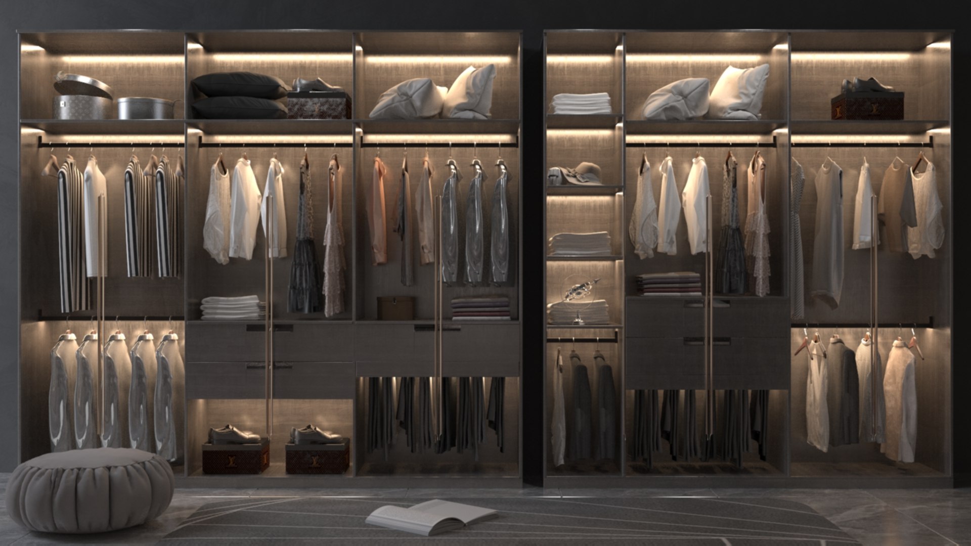 3D model wardrobe interior - TurboSquid 1701315