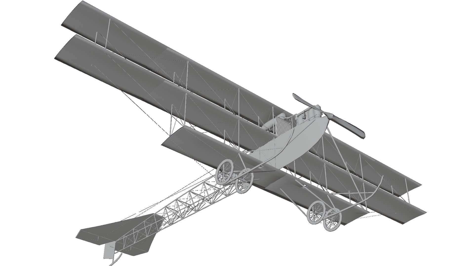 Triplane AVRO-IV Model - TurboSquid 2101511