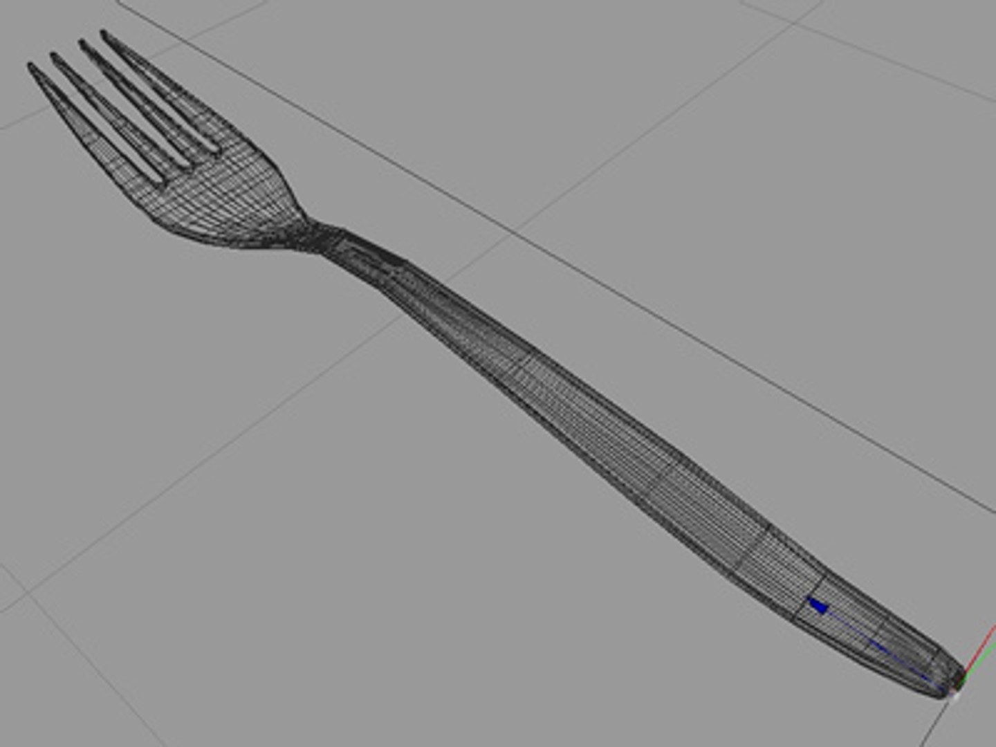 3d model fork knife