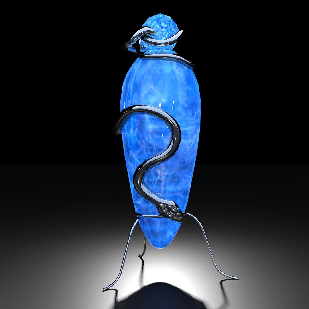 Snake Potion Bottle 3D Model - TurboSquid 1438223
